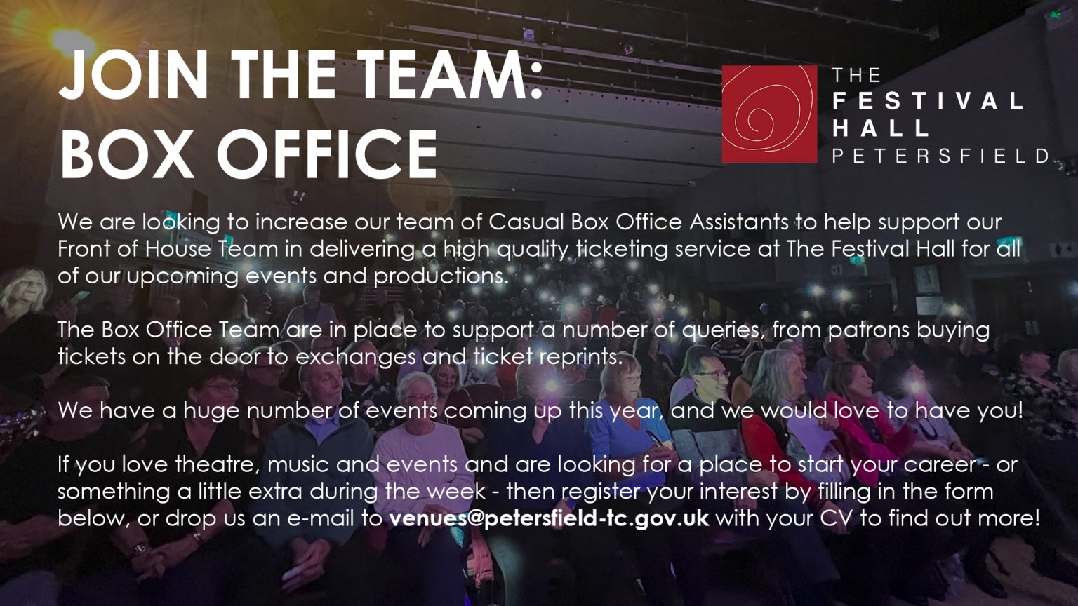 Vacancies – Petersfield Festival Hall